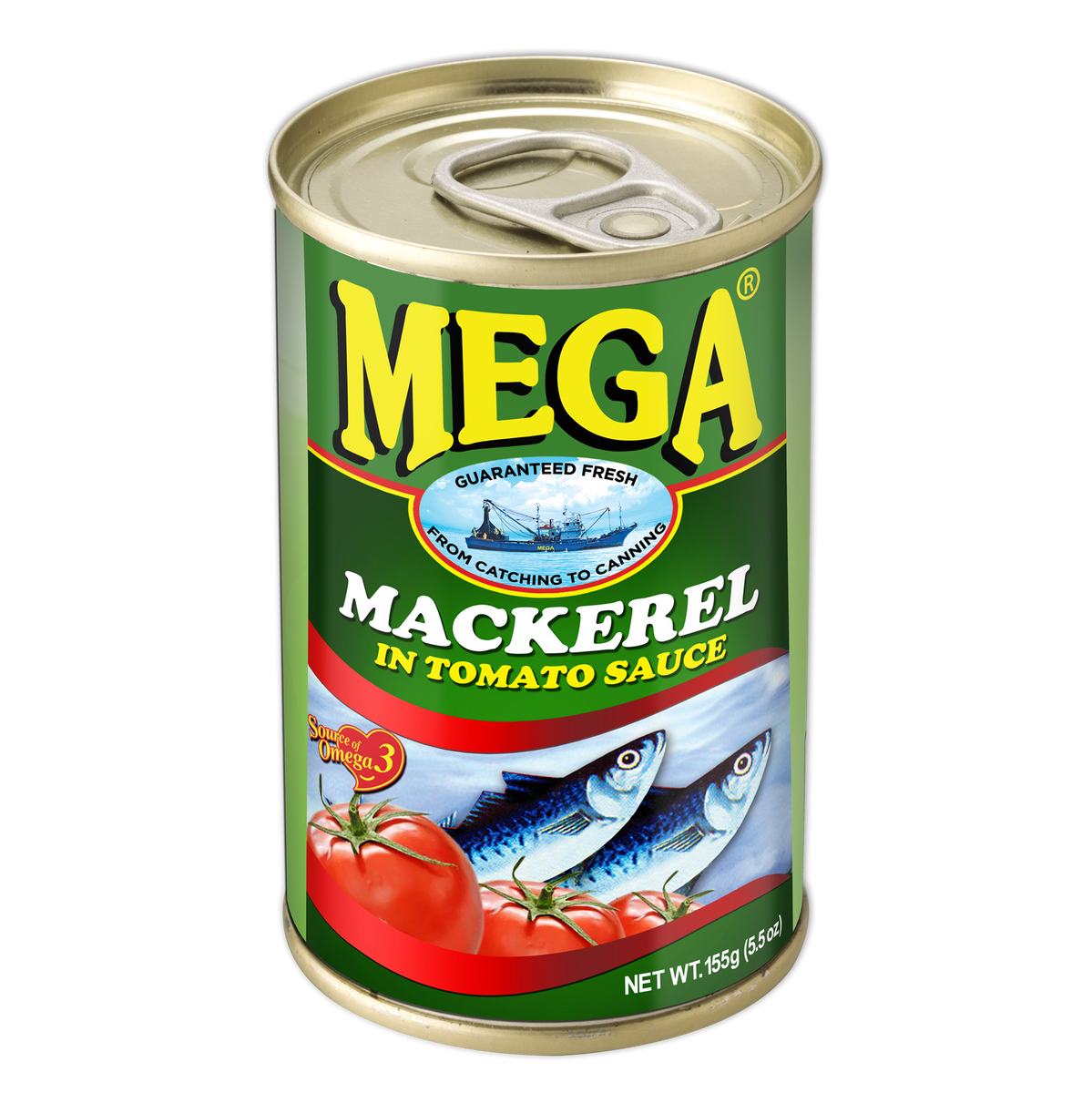 MEGA MACKEREL IN TOMATO SAUCE 155G – Nesabel Online – Branch