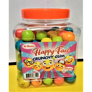 MC MASTER HAPPY FACE CRUNCHY GUM 120S – Nesabel Online – Branch