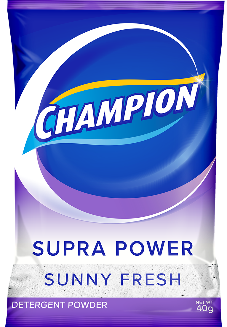 CHAMPION DETERGENT POWDER SUNNY FRESH – Nesabel Online – Branch