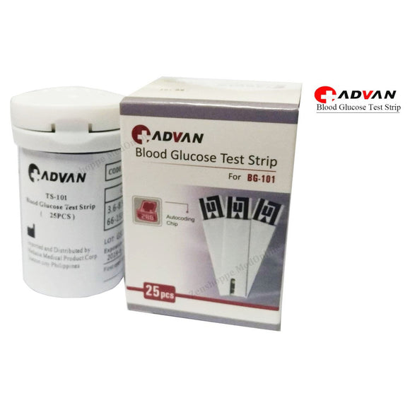 ADVAN GLUCOMETER STRIPS 25'S – Nesabel Online – Branch