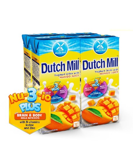 DUTCH MILL YOGHURT DRINK MANGO 180ML – Nesabel Online – Branch